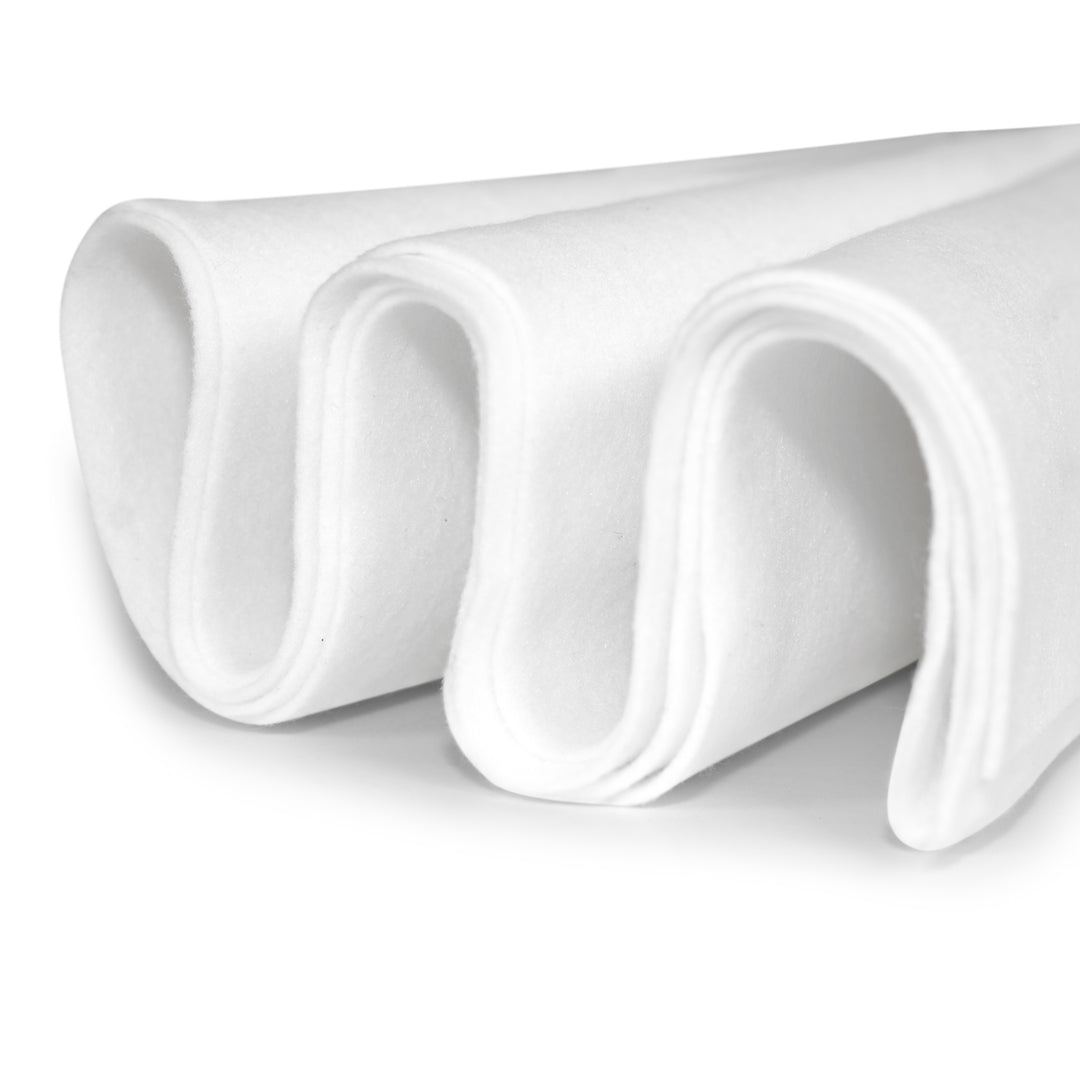 White | Acrylic Felt Fabric by the Yard | Shop FabricLA.com