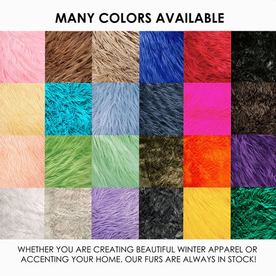 FabricLA Faux Fur Fabric Scraps | Many Colors – FabricLA.com
